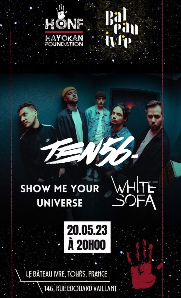 Ten56. à Tours en mai avec White Sofa et Show Me Your Universe